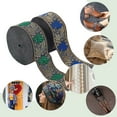 2Pcs 2 Colors Ethnic Style Embroidery Polyester Ribbons Jacquard Ribbon ...
