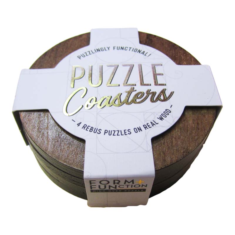 Form and Function - Rebus Puzzle Coasters - Walmart.com
