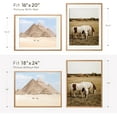 18x24 Poster Frame, 18x24 Solid Oak Picture Frames Matted to 16x20 ...