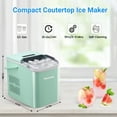 WANAI Countertop Ice Maker, 26.5lb Portable Compact Ice Cube Machine ...