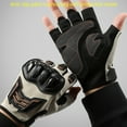Abrasion Resistant Motorcycle Gloves Flexible Finger Operations ...