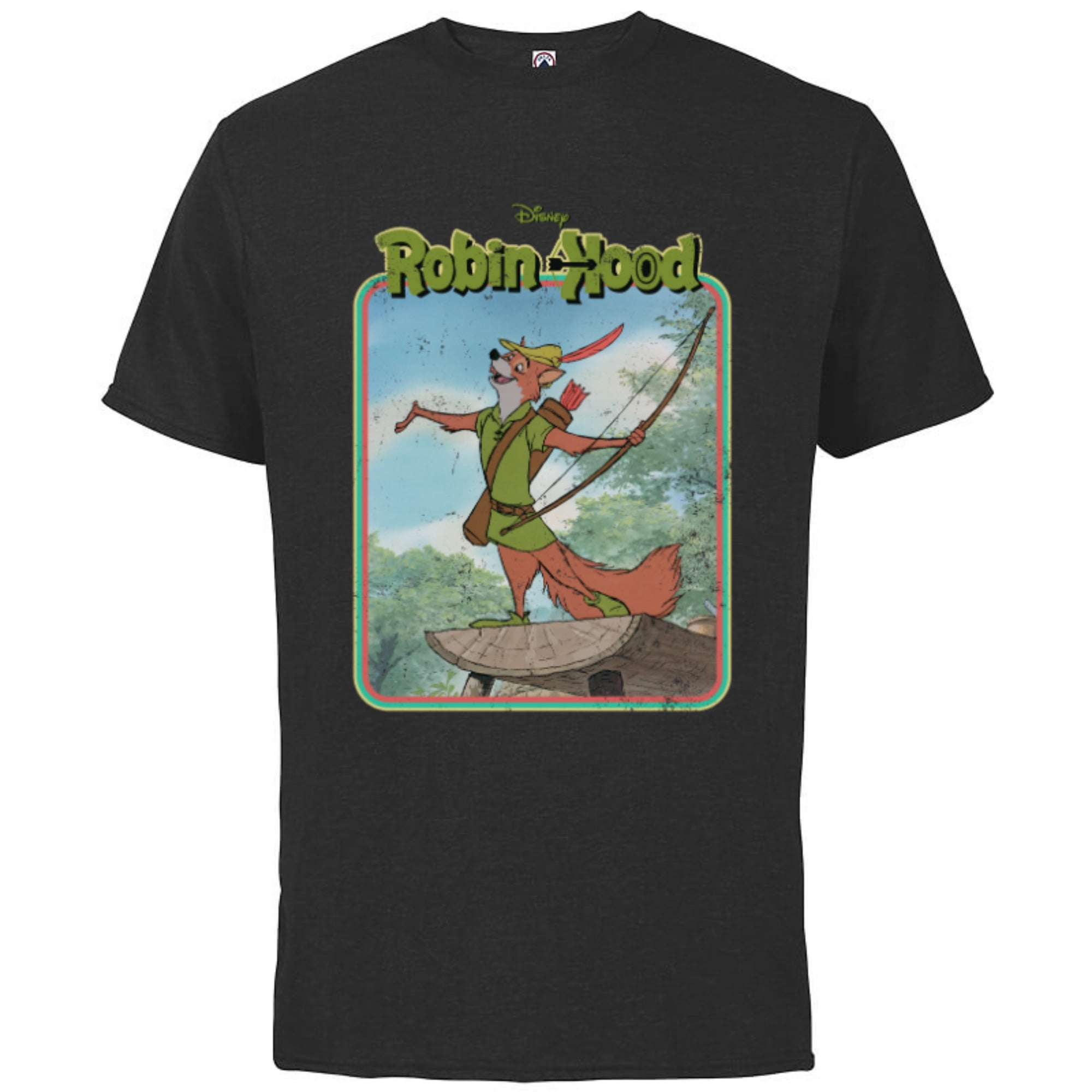 Disney Robin Hood Retro - Short Sleeve Cotton T-Shirt for Adults ...
