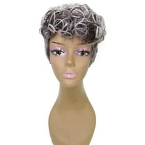 LUXLUXE Taylor 14" Curly Full Cap Synthetic Wig, Heat-Resistant Fiber ...