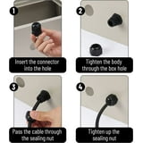 Bates- Cable Gland, PG7, 20 Pack, 3-6.5 mm Cable Gland Connectors ...