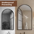 Arched Wall Mirror, Rust-Proof Aluminum Alloy Frame HD Explosion-Proof ...