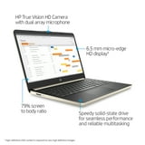 "HP Lightweight 14"" Laptop, Intel Core i3, 4GB SDRAM, 128GB SSD ...