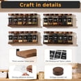 4-Tier Wall Mount Spice Rack Organizer with 24 Glass Jars, 216 Labels ...