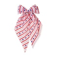 4th of July Hair Bows for Women Red White Blue Satin Layered ...