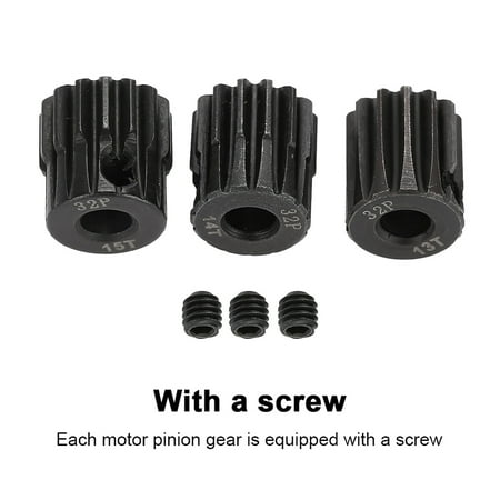 RC Motor Pinion Gear, RC Car Gear Combo Set For RC Motor Pinions, For 1 ...