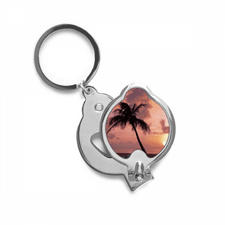 Ocean Sand Beach Boat Tree Picture Finger Nail Clippers Scissor ...