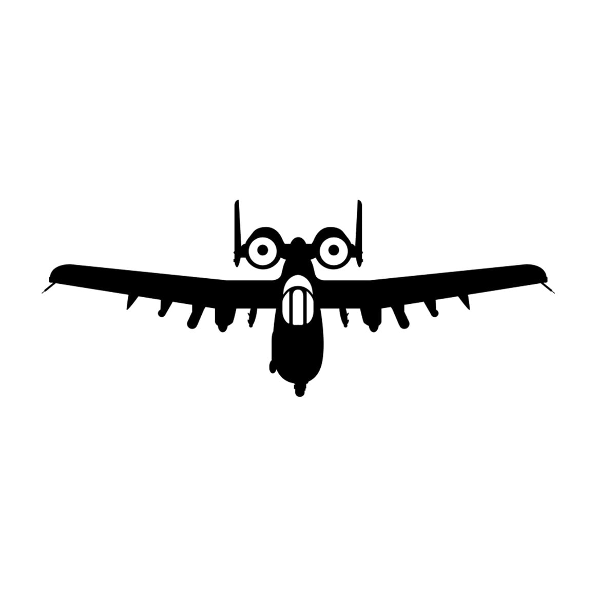 A-10 Thunderbolt II Sticker Decal Die Cut - Self Adhesive Vinyl ...