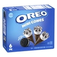 Oreo Frozen Dessert Mini Cones 13.5 oz, 6 Count Cardboard Box Frozen ...