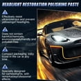 Headlight Restoration Spray, Automotive Headlamp Cleaner Kit to Remove ...
