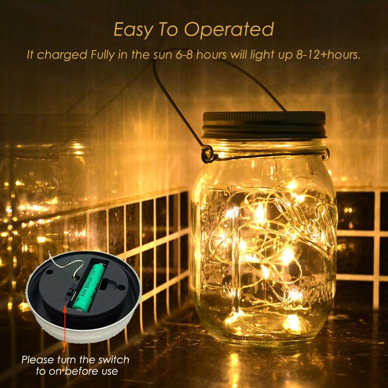 Walmart Solar Jar Lids