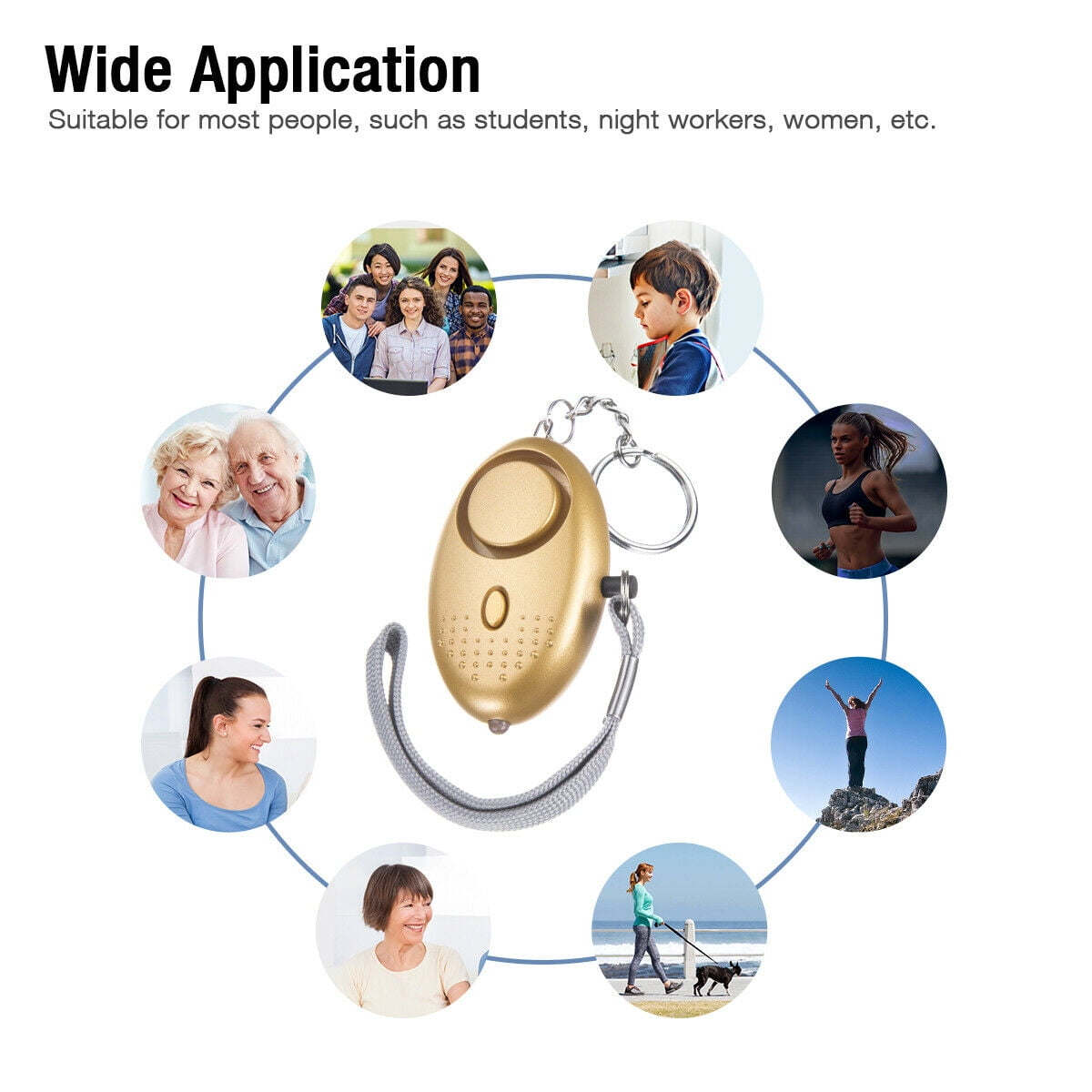 Buy 5 Pcs Safe Sound Personal Alarm with LED Personal Safety Emergency ...