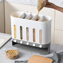 1 PCS Gray and White Dry Food Dispenser, Storage Dispenser, 5 ...