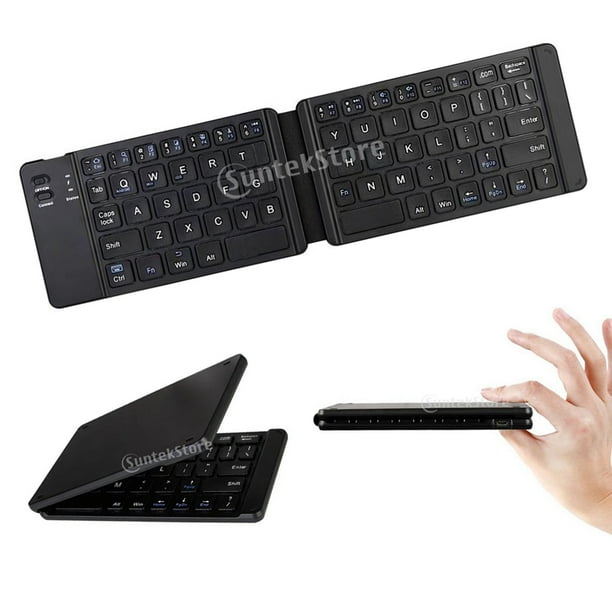 2 Pack Foldable Bluetooth Keyboard, Portable Mini Wireless Folding ...