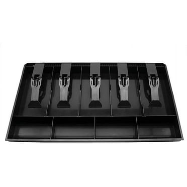 Safescan 3540T Cash Tray, Adjustable 4 Bill/8 Coin, Metal Clips, Money ...