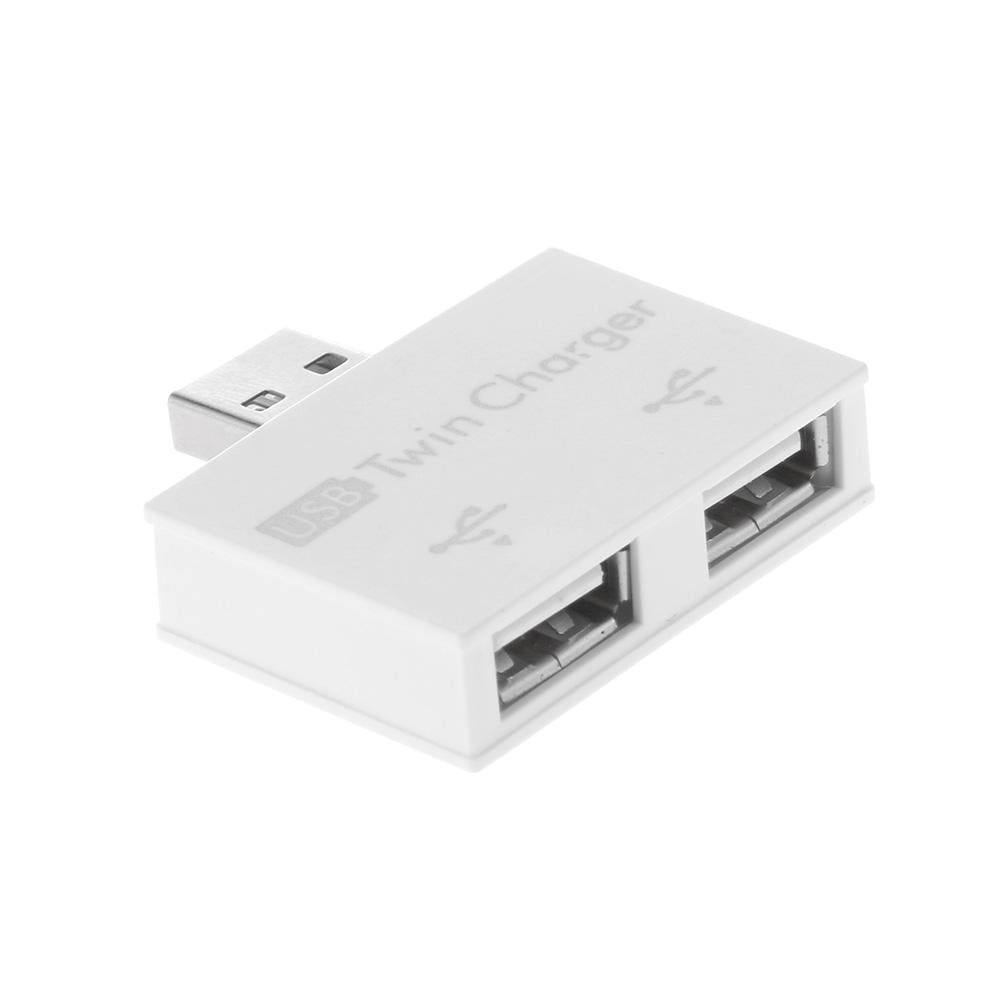 TBOLINE USB 2.0 Male to Twin Charger Dual 2 Port USB Splitter Hub ...