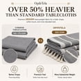 280GSM Heavyweight Waterproof Spill-Proof Rectangular Tablecloth, Boho ...