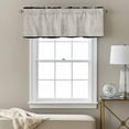 Black Rhombus Frames Valances for Windows Minimalist Boho Concentric ...