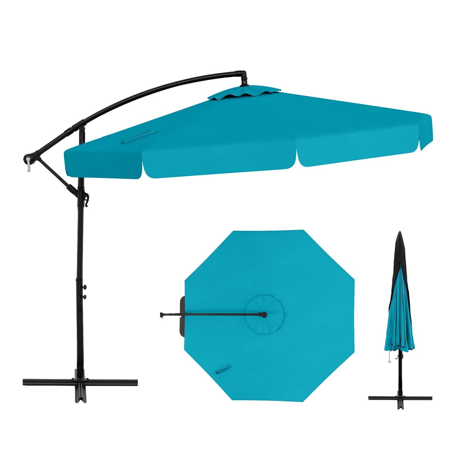 Click here for Gymax 10ft Offset Hanging Umbrella Patio Cantileve... prices