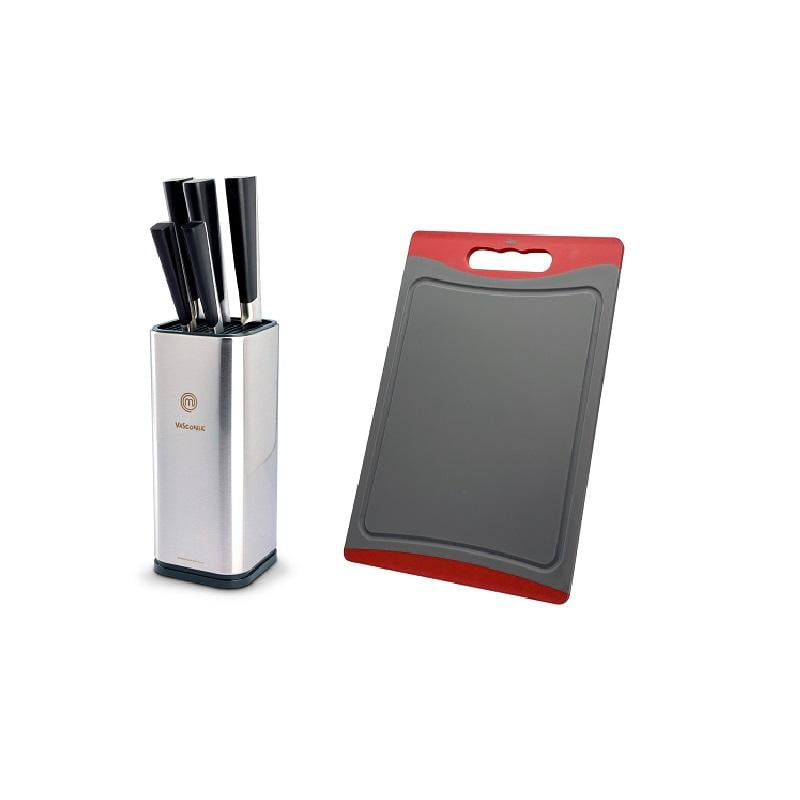 Combo Bloque de Cuchillos Masterchef y Tabla Evolution Mediana VASCONIA ...