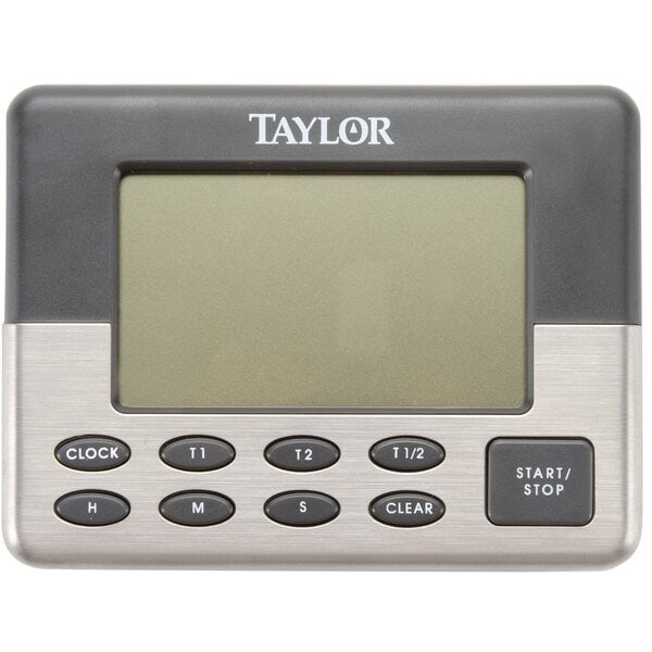 Taylor 5261500 Digital Dual Event 24 Hour Kitchen Timer with Clock ...