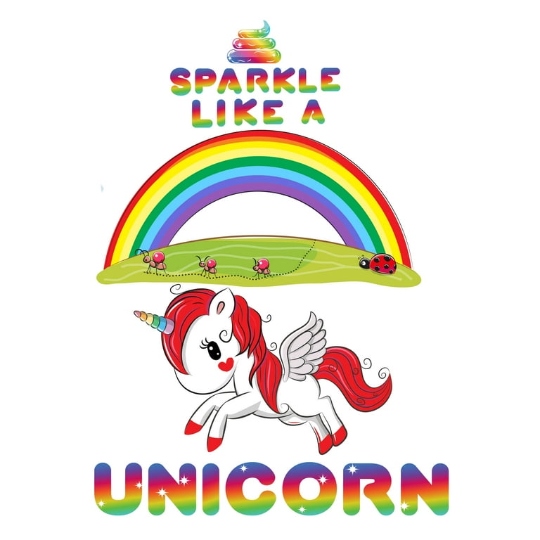 Sparkly Rainbow Unicorn Sayings