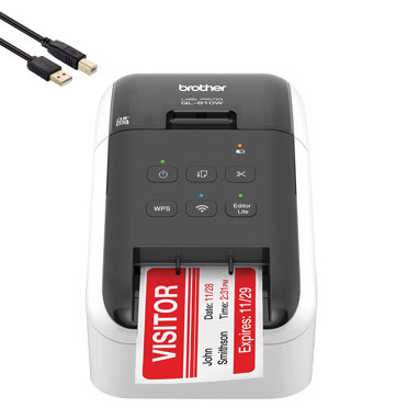 Brother QL-810W 2.4" Ultra-fast Direct Thermal Label Printer, USB ...
