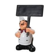 Mainstays Tabletop Resin Chef Figurine with Chalkboard Message Board ...