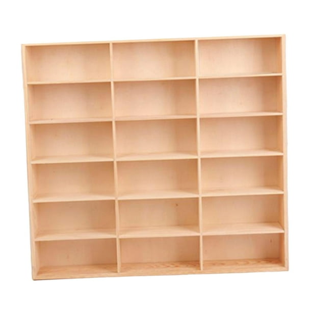 Wooden Display Rack Multifunction Shelves Showcase Cabinet Storage ...
