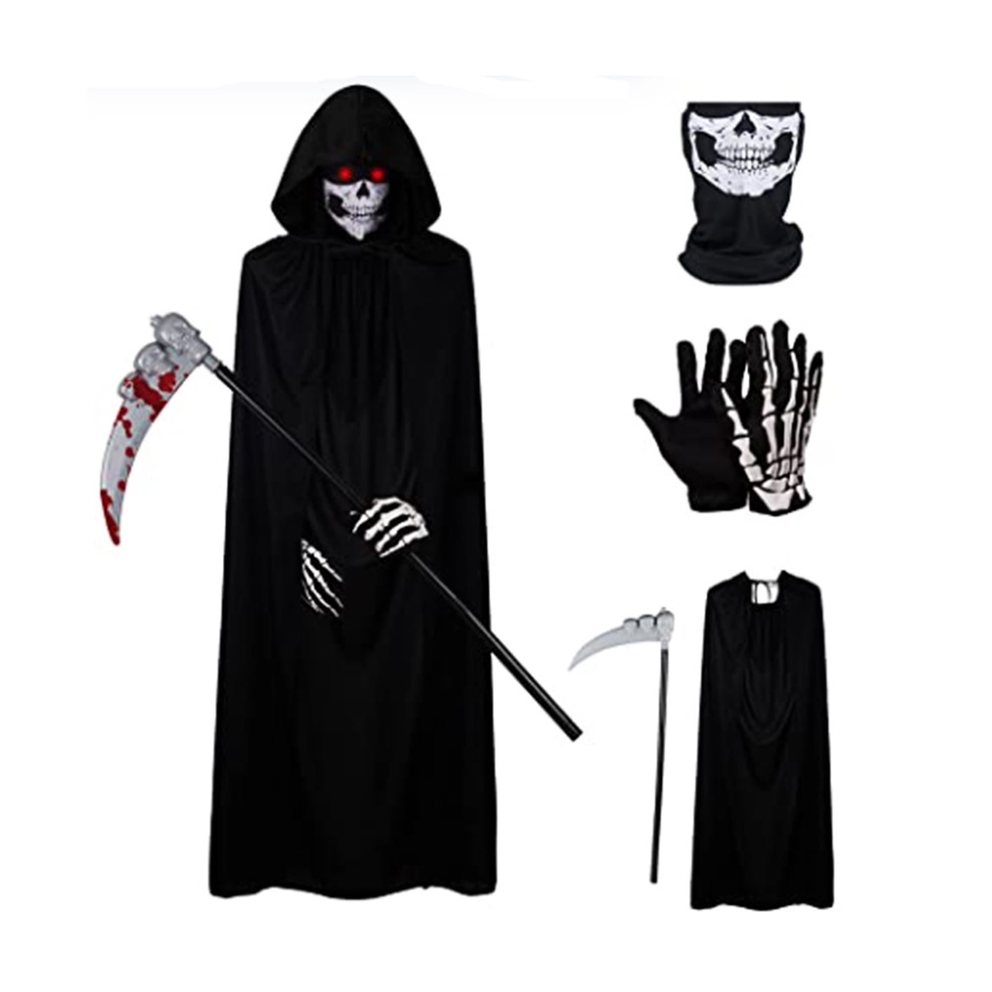 Click here for Gupgi Adult Halloween Scary Grim Reaper Costume ho... prices