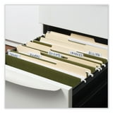 Universal UNV14143 25-Piece Box Bottom Letter Size 1/5-Cut Tab Hanging ...