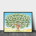 Family Tree Chart to Fill in,6 Generation Genealogy Poster,Blank ...