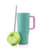 Ello Ultra Clean 40 oz Stainless Steel Tumbler with Handle, Teal ...