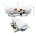 Flame King Horizontal Propane Tank, Propane Cylinder with Bleeder ...