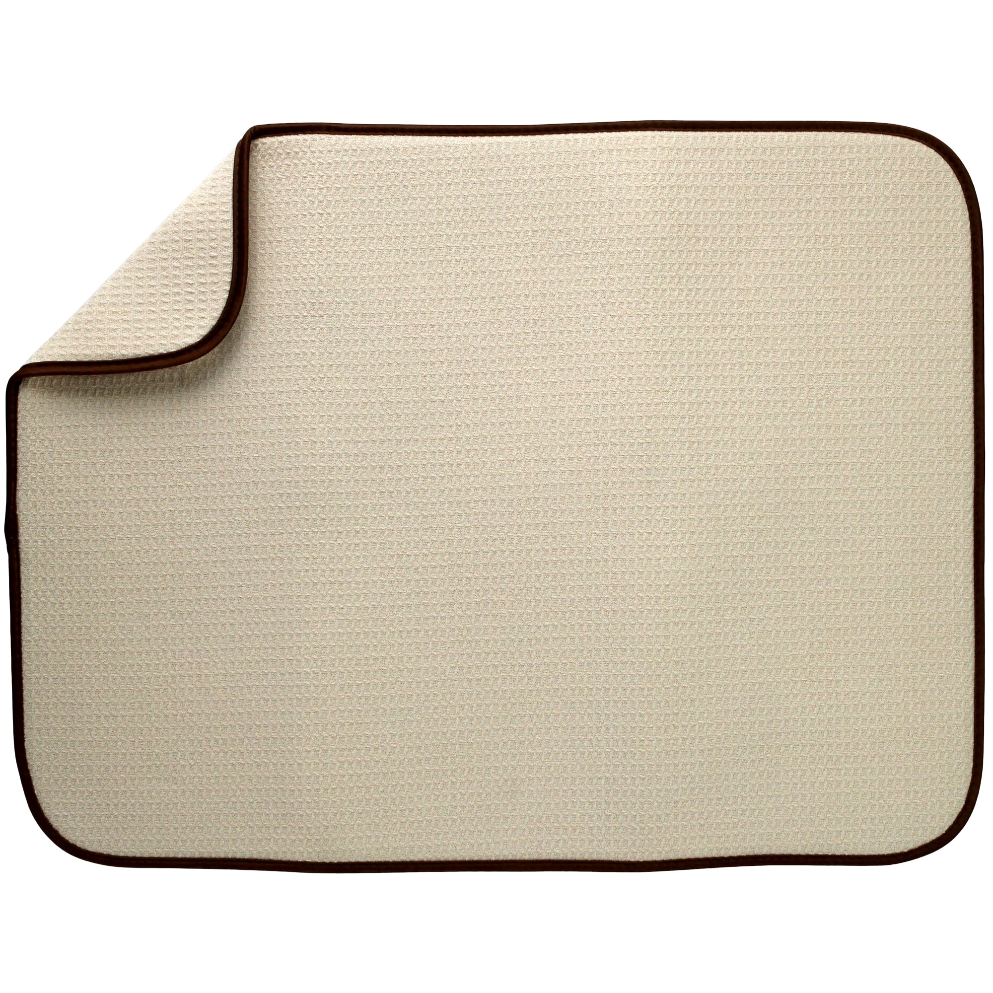 S&T XL Microfiber Dish Drying Mat - Cream - 18"x24" - Walmart.com