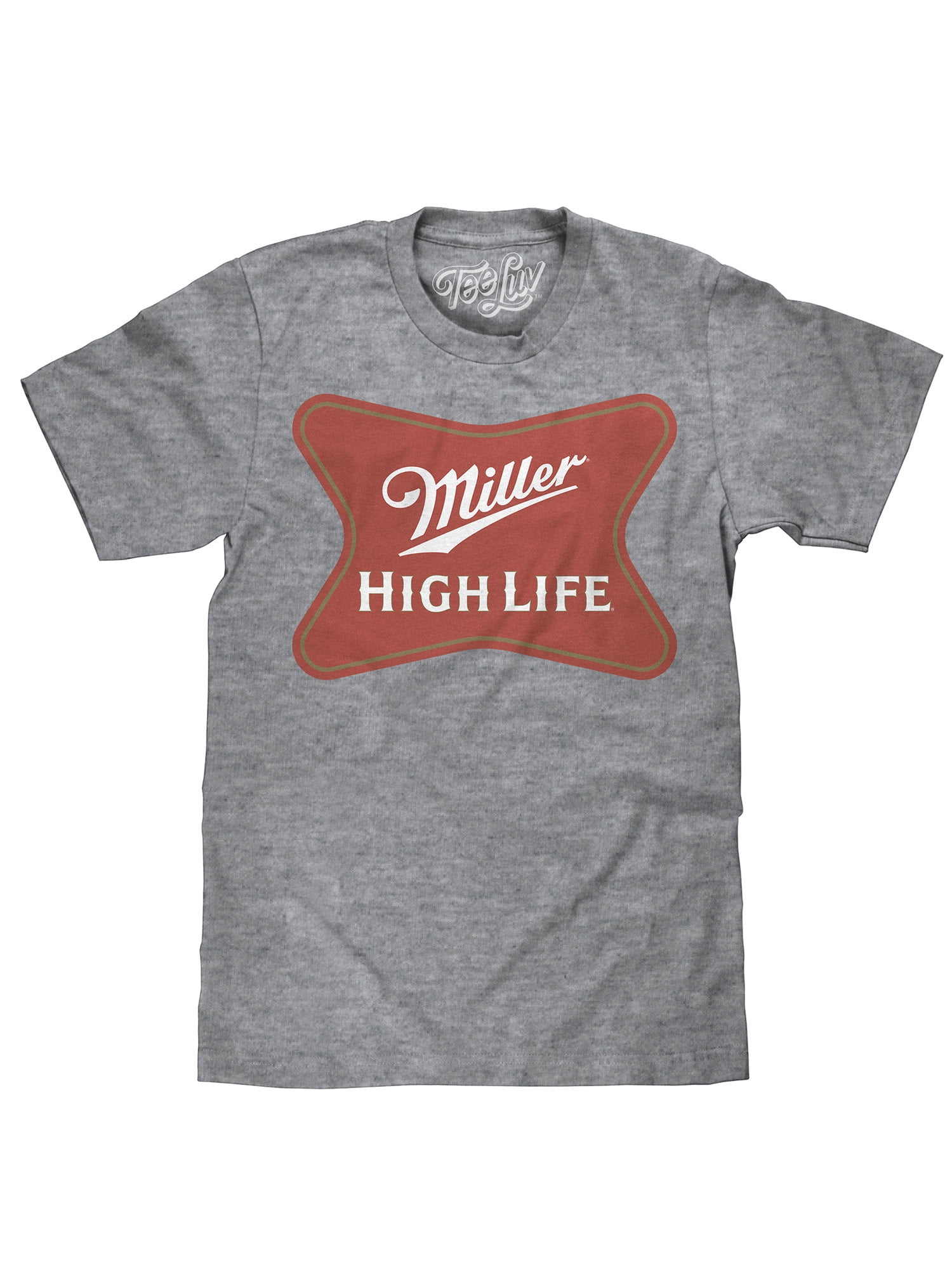 Tee Luv Men's Miller High Life Beer Logo Shirt (XL) - Walmart.com