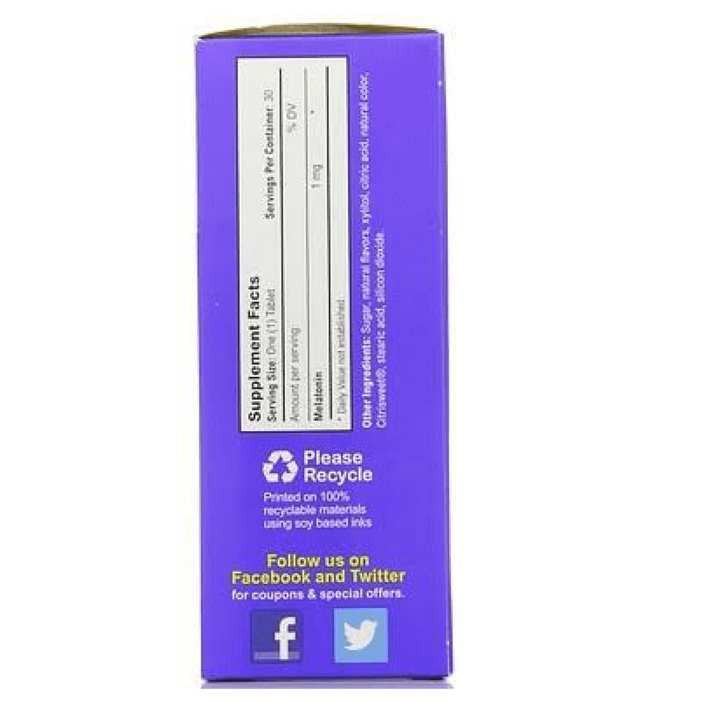 ZarBee’s Naturals Children’s Sleep Chewable Tablets, Grape 30 ea (Pack ...