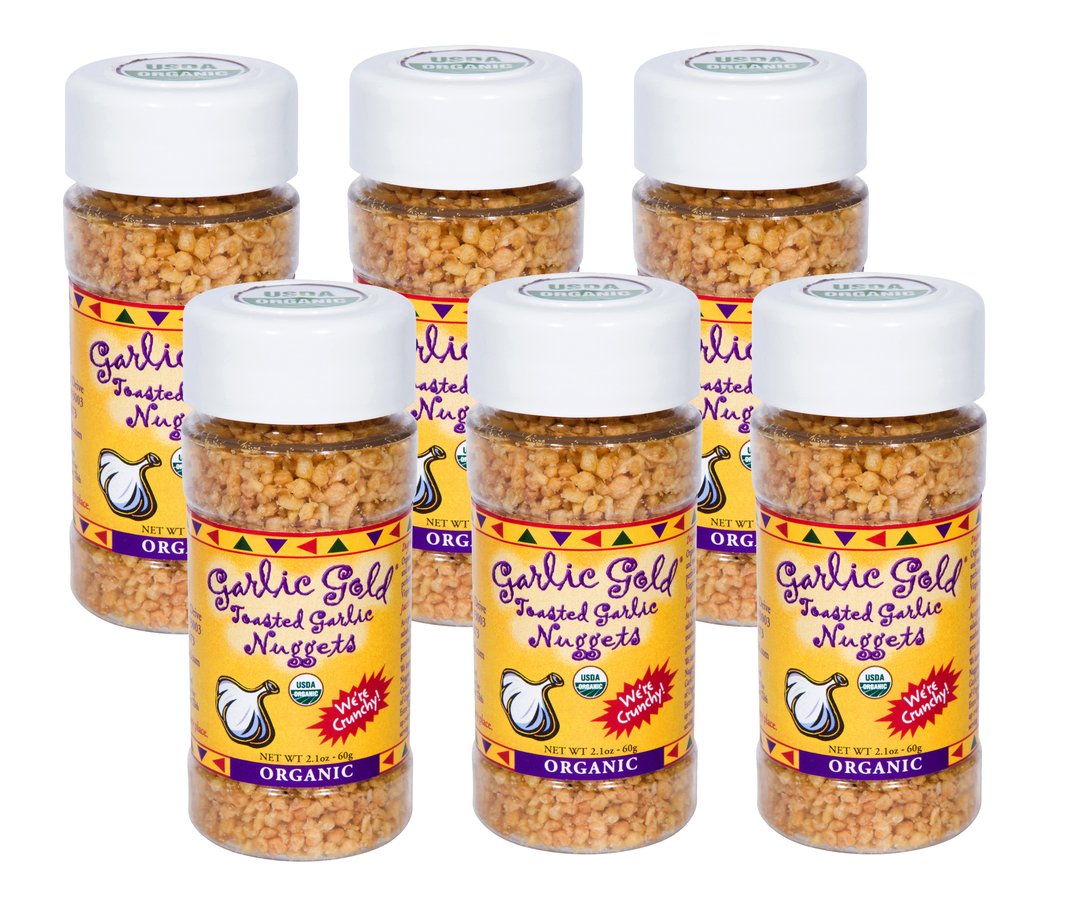 Organic Garlic Gold Nuggets, Crunchy Roasted Garlic Seasoning Granules ...