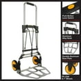 Stalwart Folding Dolly Cart with Collapsible Handle and 330lb Capacity ...