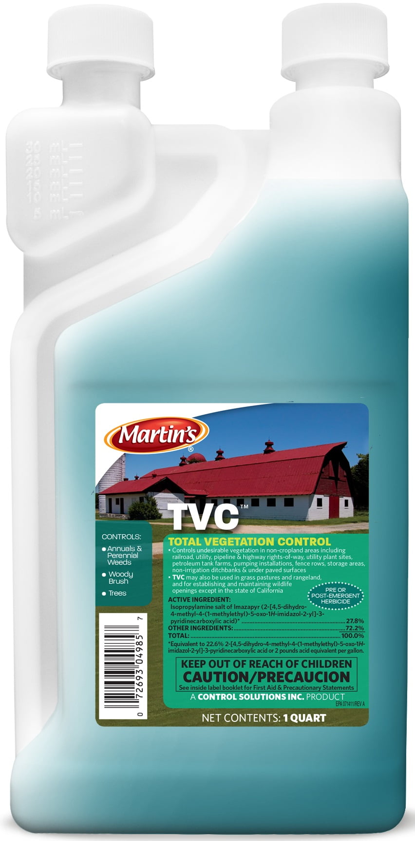 Martin's 82004985 Total Vegetation Control, 1 Quart - Walmart.com