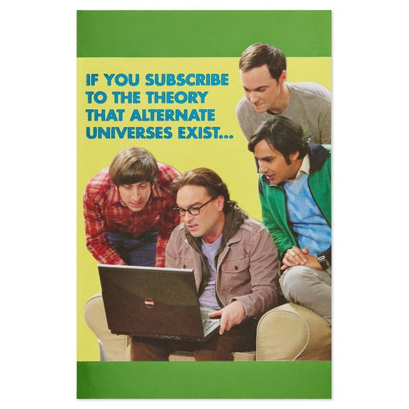 American Greetings Funny The Big Bang Theory Universes Birthday Card ...