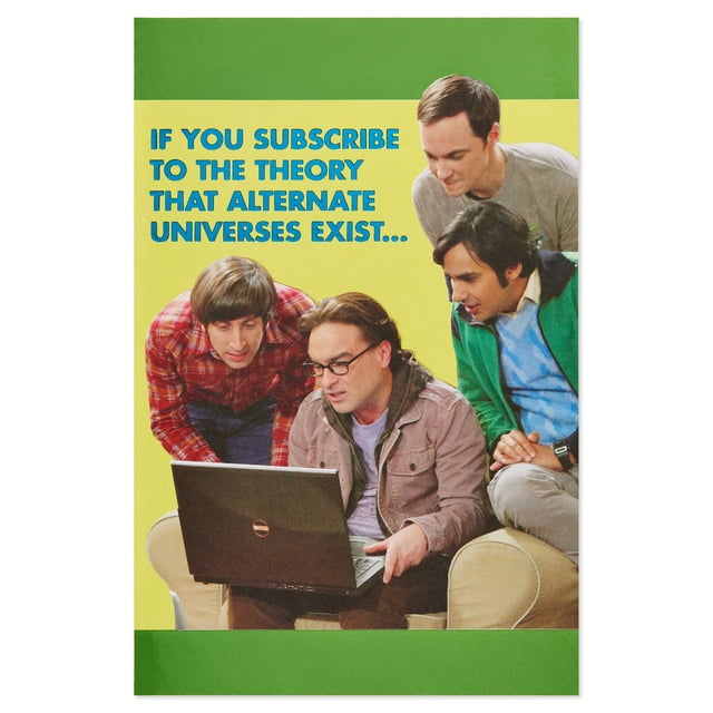 American Greetings Funny The Big Bang Theory Universes Birthday Card ...
