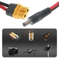 50cm to DC5.5x2.1mm/5.5x2.5mm Charging Cable Female to Male Adapter ...