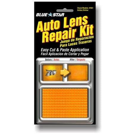 Blue Star Auto Blinker Turn Signal or Tail Light Lens Repair Kit, Amber ...