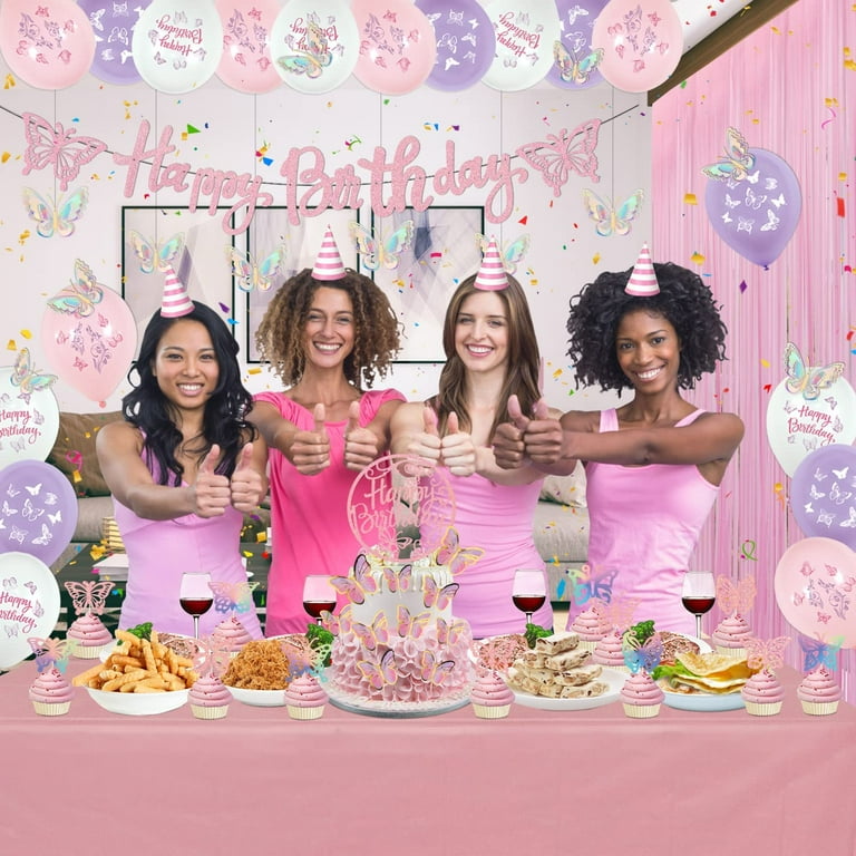 Spring Themed Birthday Party Banner