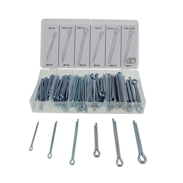 ABN Large Cotter Pin 144 pc Set – Steel Locking Automotive Axle Trailer ...