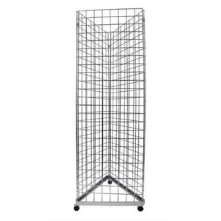 Black Triangle Slat Grid Tower with Base & Casters - Walmart.com
